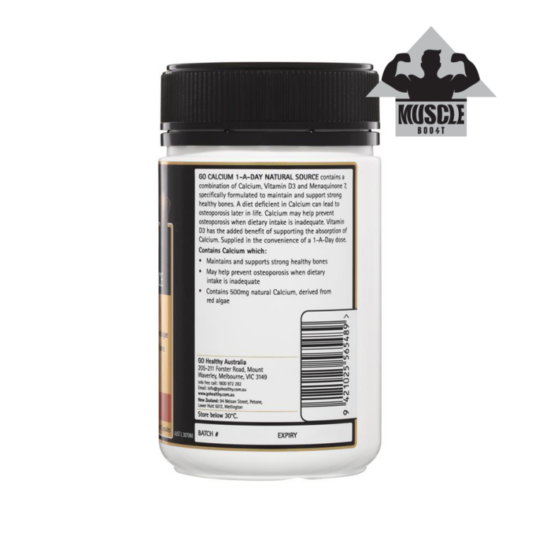 Go Healthy Calcium 1-A-Day 120v - Muscle Boost